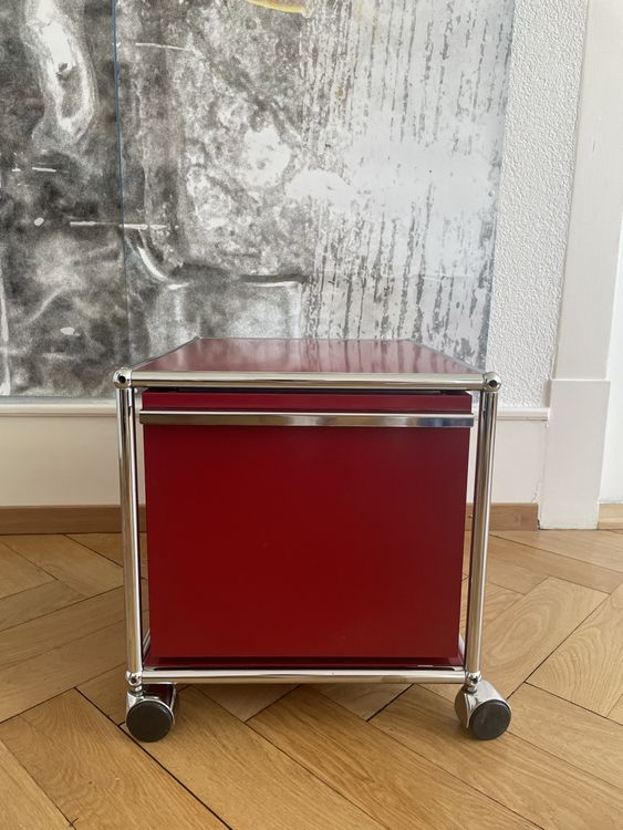 USM Haller Rollcontainer in Rot | Kaufen auf Ricardo