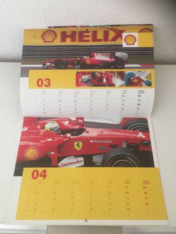 Ferrari Kalender 2011 (Formel 1/Shell) | Kaufen auf Ricardo