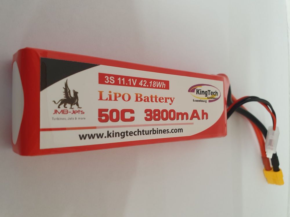 KT LiPo 3S 11.1V 3800mAh 50C für KingTech Turbinen G5 (Neu und originalverpackt) in Balsthal für ...