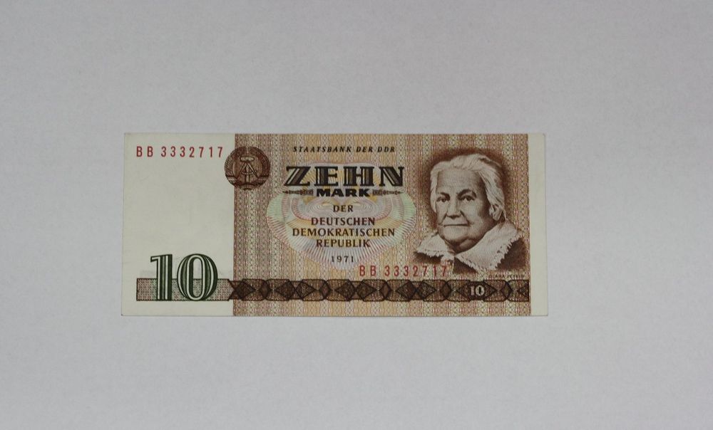 10 Mark Note 1971 Bankfrisch DDR (Neu (gemäss Beschreibung)) in Chur ...
