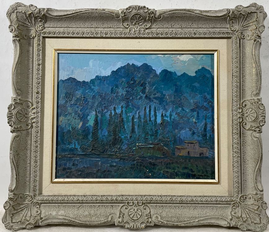 Impressionistisches Berg Landschaft Gemälde unleserlich Sign | Kaufen auf Ricardo