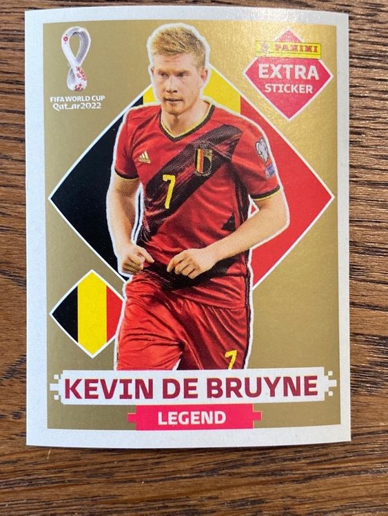 Panini Extra Sticker De Bruyne Gold (Neu und originalverpackt) in ...