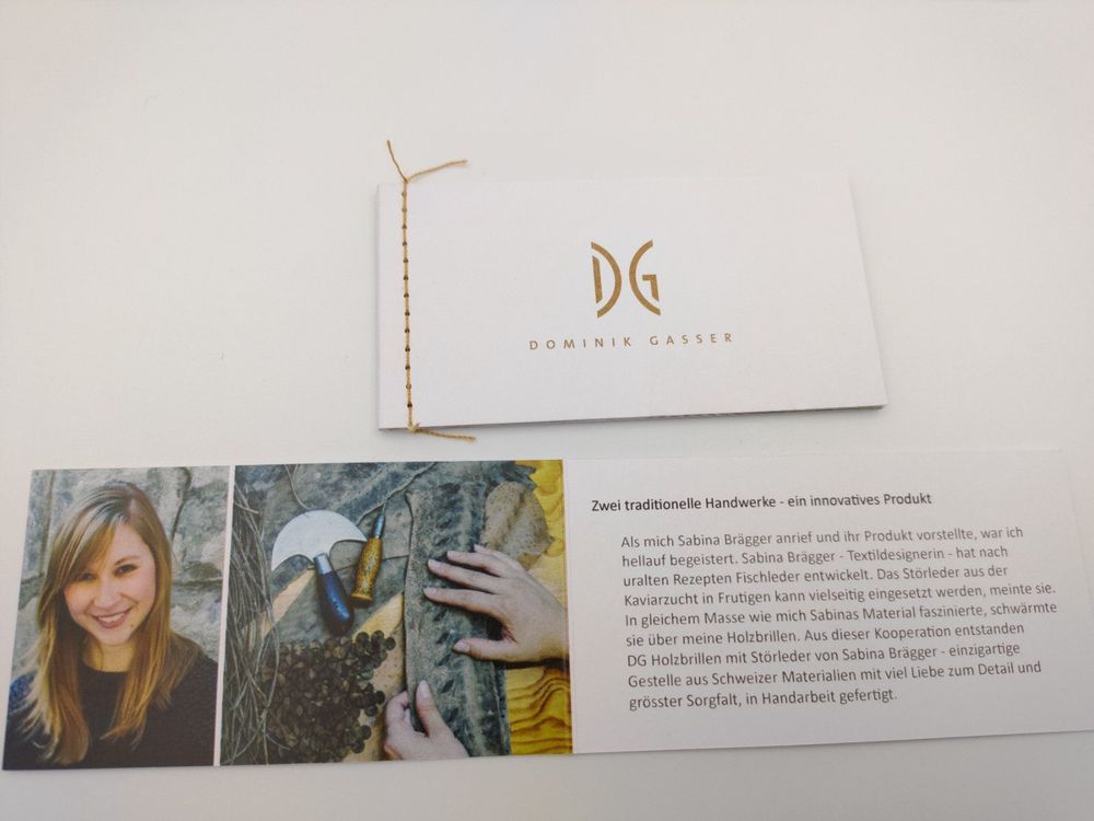 Dominik Gasser Holzbrille (Neu und originalverpackt) in Herzogenbuchsee ...