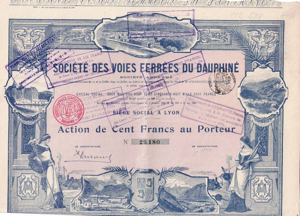 Sté des Voies Ferrées du Dauphiné SA (D'occasion) à Ittigen pour CHF 5 ...