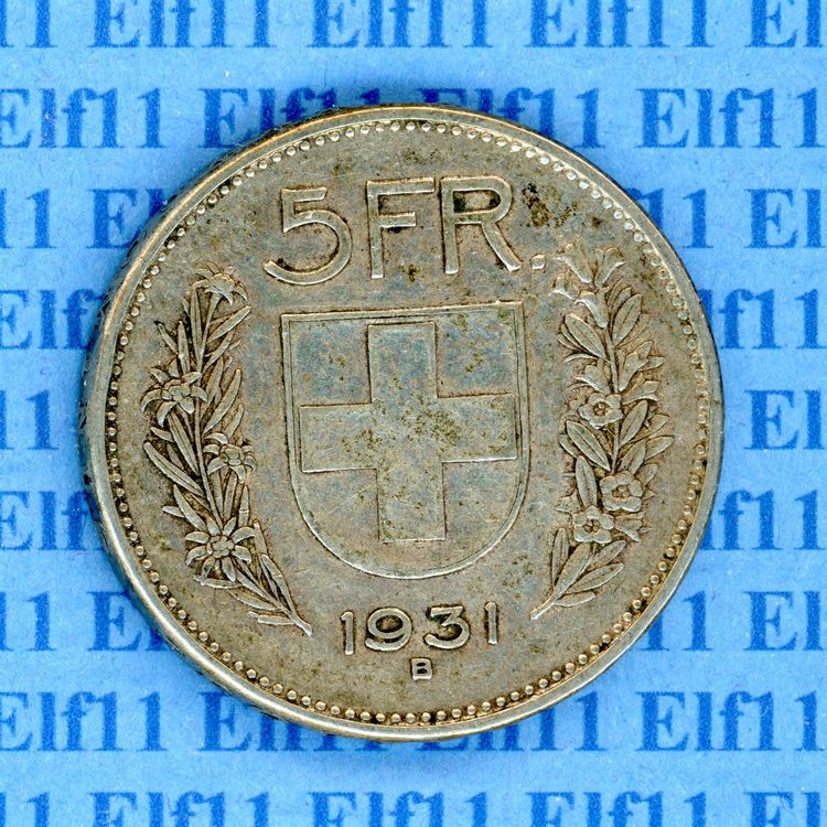 CHF___5.00 1931 ss-vz 5 Franken (Gebraucht) in Widnau für CHF 10 – mit Lieferung auf Ricardo kaufen
