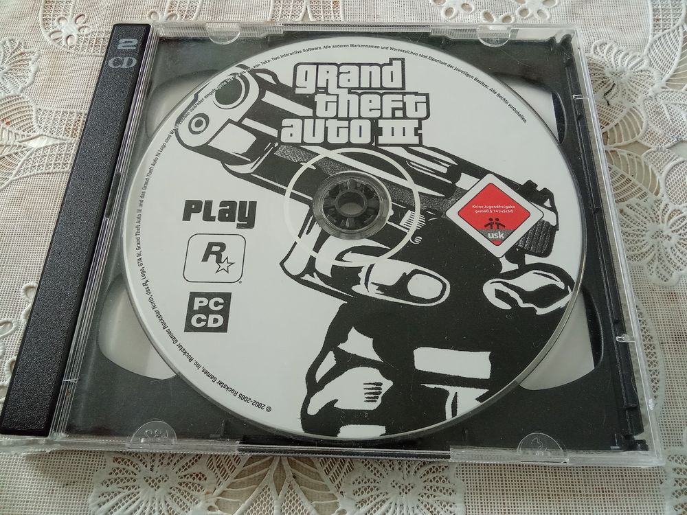 GTA 3 Grand Theft Auto 3 PC 2 CD-Rom Klassiker USK18 (Gebraucht) in ...