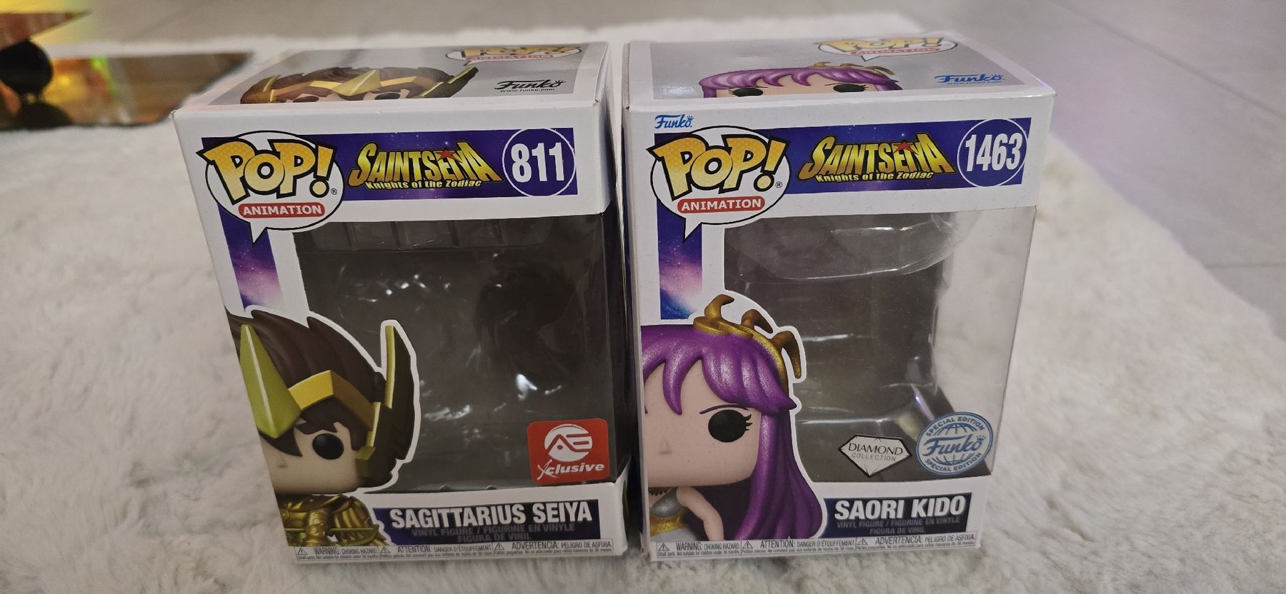 Funko Pop Saint Seiya Sagittaire Seiya & Saori Kido diamond (Neuf (Voir ...