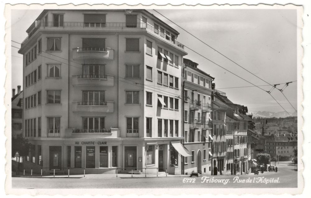 FRIBOURG, cp rare, rue de l'Hôpital, rue Joseph-Piller | Kaufen auf Ricardo