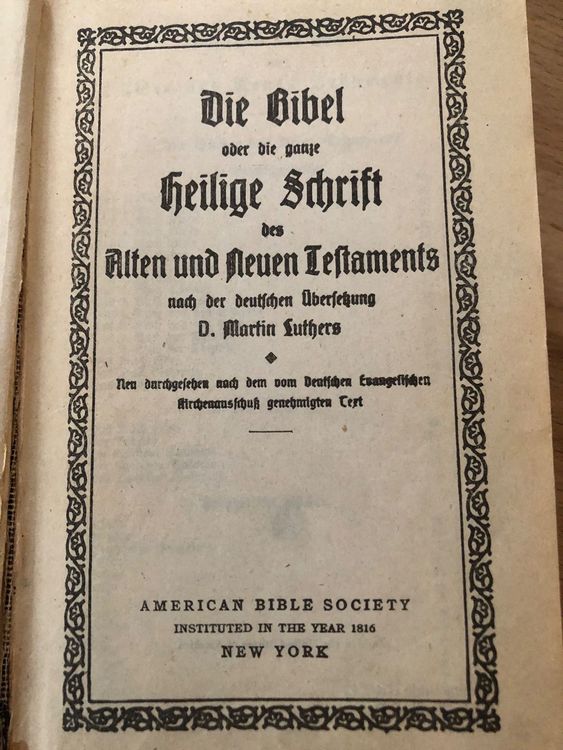 Die Bibel oder die ganze heilige Schrift | Kaufen auf Ricardo Die Bibel oder die ganze heilige Schrift | Kaufen auf Ricardo