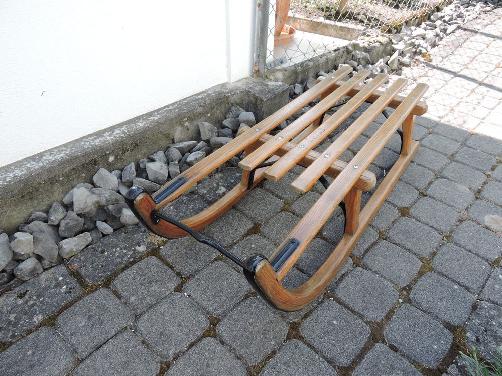 Schlitten Davos Davoserschlitten Rodel aus Holz | Kaufen auf Ricardo