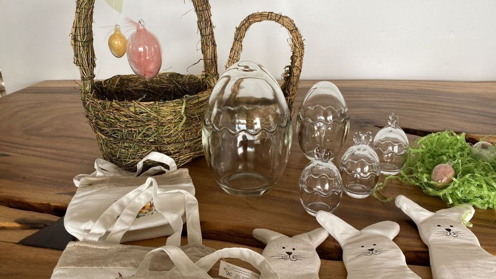Oster Dekorations Set, Glas Eier | Kaufen auf Ricardo