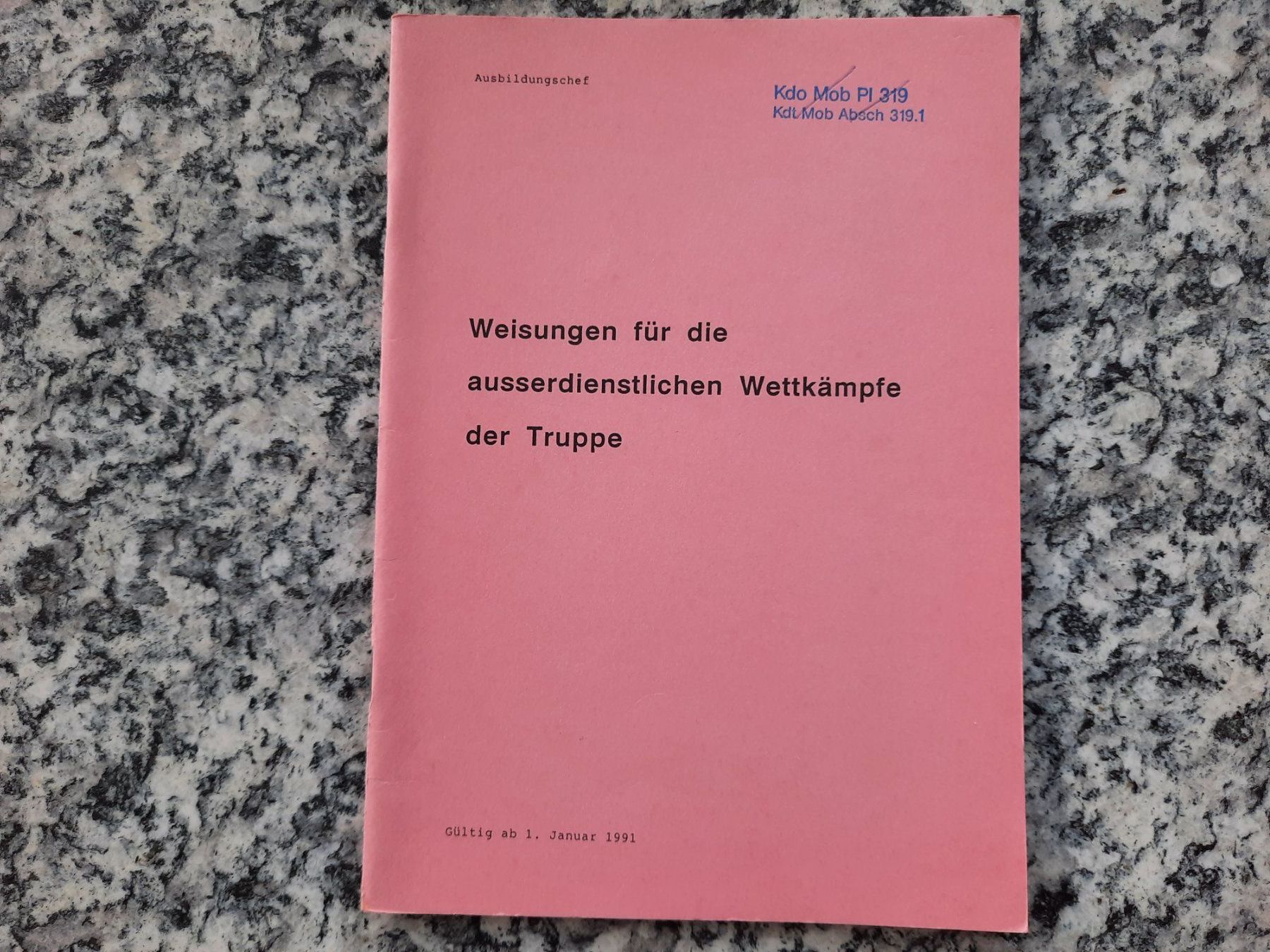 Weisungen für die ausserdienstlichen Wettkämpfe der Truppe (Gebraucht ... Weisungen für die ausserdienstlichen Wettkämpfe der Truppe (Gebraucht ...