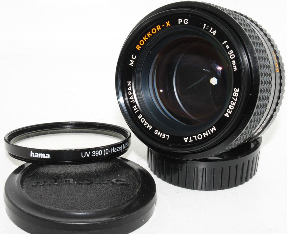 MINOLTA MC ROKKOR - X PG 1.4 / 50 mm + Filter (Gebraucht) in Allschwil ...