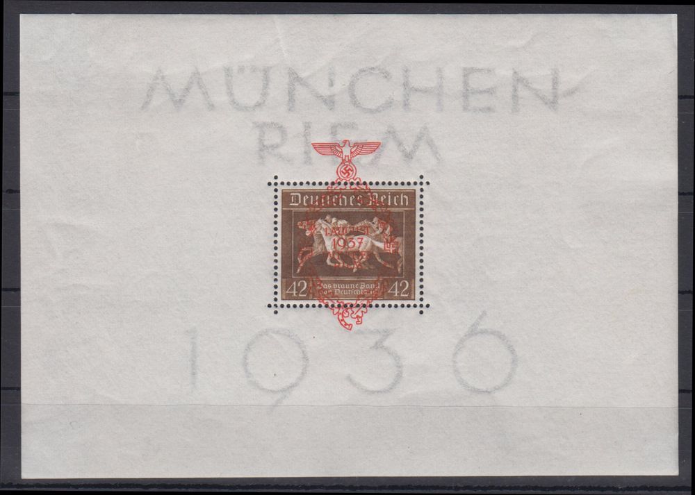 Deutsches Reich 1937: Block 10 ** - Kat. 190.-- (Neu (gemäss Beschreibung)) in Eschlikon TG für ...