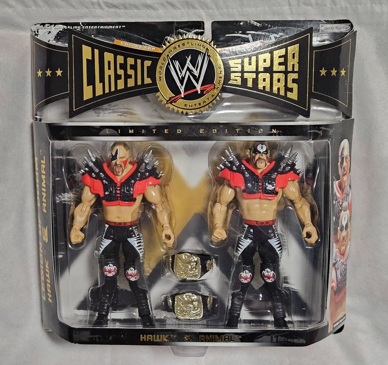 WWE Wrestling Figur Legion of Doom LOD Hawk Animal limitiert (Neu und ...