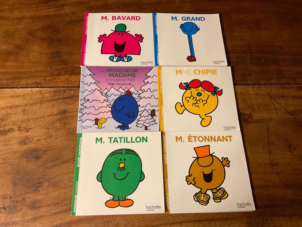 Lot de 6 livres Monsieur Madame - Mme Chipie, M. Bavard … (D'occasion ...
