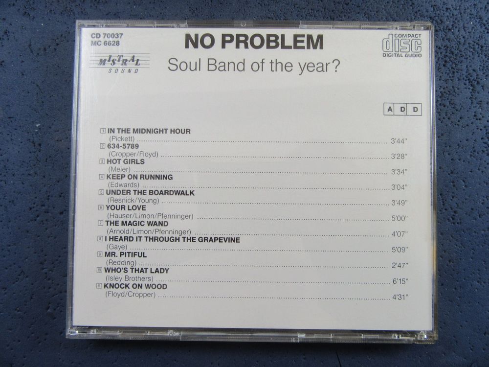 NO PROBLEM CD SOUL BAND OF THE YEAR? SWITZERLAND (Gebraucht) in Ettingen für CHF 1 – mit ...