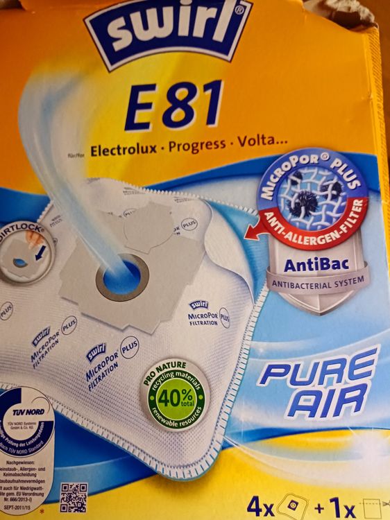 Swirl E 81 Stubsaugersäcke | Kaufen auf Ricardo