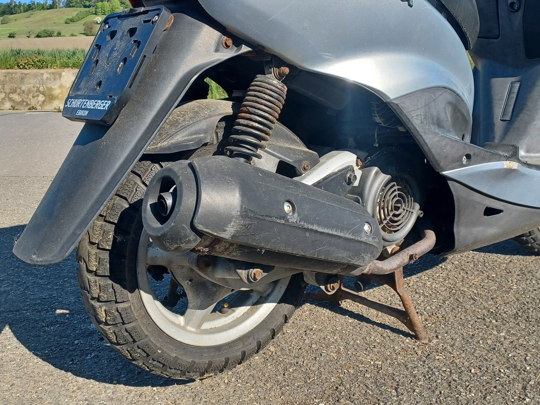 Yamaha XC 125 Cygnus X Roller Scooter mit Topcase ab 1Fr.- (Defekt) in Schleitheim für CHF 153 ...