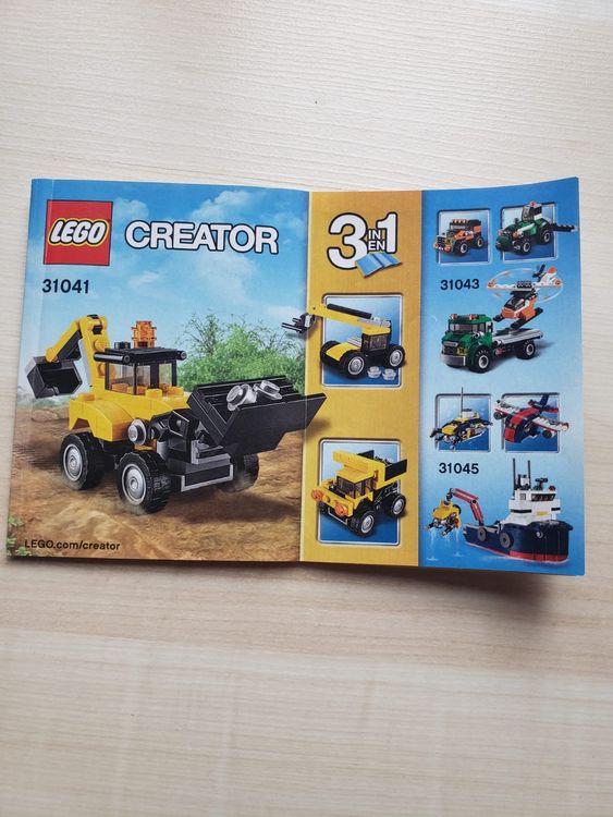 LEGO® Creator 31041 Les véhicules de chantier (Neu (gemäss Beschreibung ...