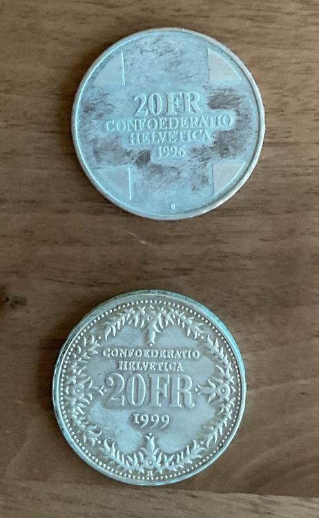 20 Fr. Gedenkmünzen | Kaufen auf Ricardo