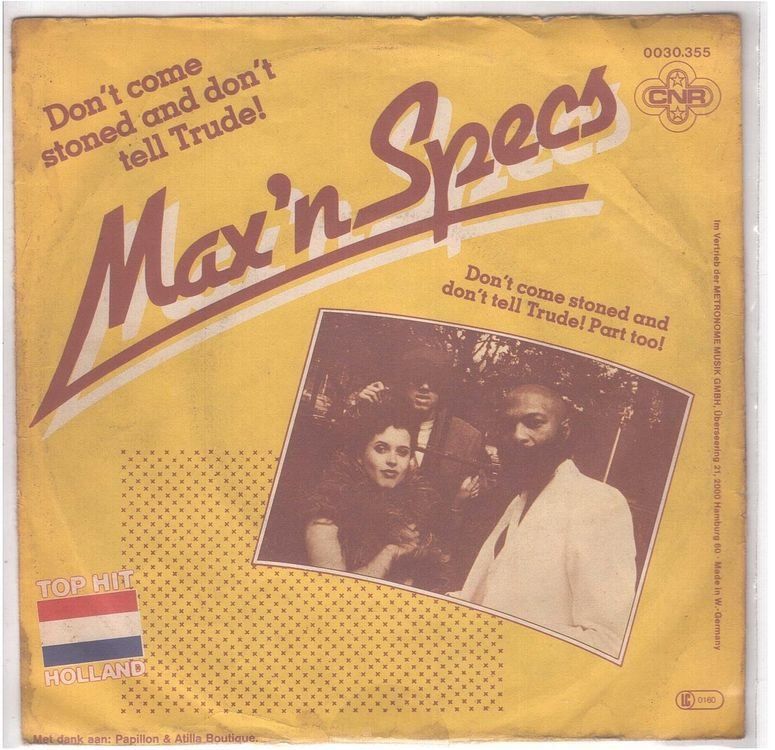 Single7 Max`n Specs -- Don`t come stoned (Gebraucht) in Oberwil ...