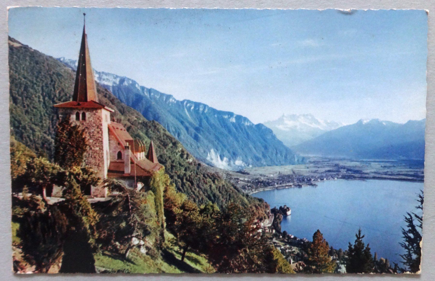 Montreux - L'Eglise de Glion et les Dents du Midi (D'occasion) à ...