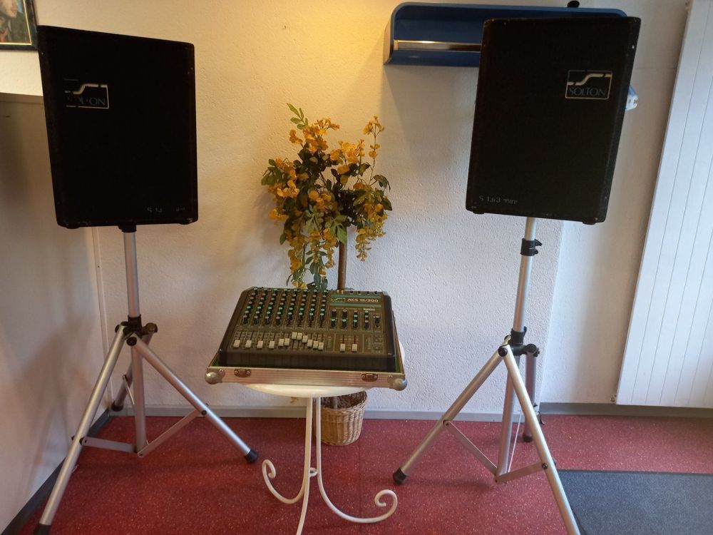 Solton Pa-Anlage mit 2Boxen & 2Ständer | Kaufen auf Ricardo