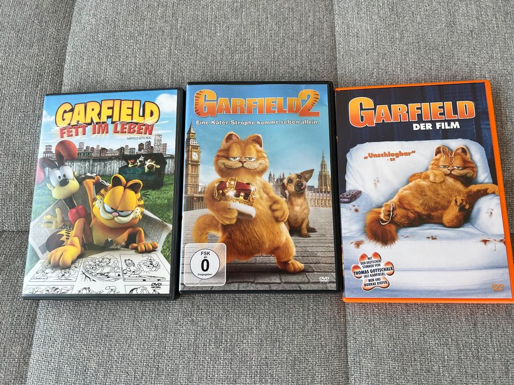 Garfield DVD Sammlung (1, 2 & Der Film) - Top Zustand! (54) (Gebraucht ...