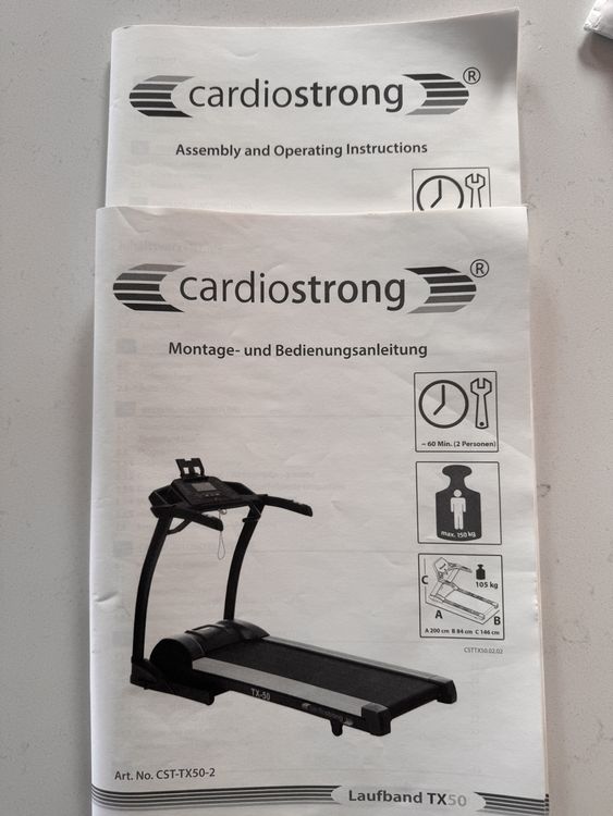 cardiostrong Laufband TX50 | Kaufen auf Ricardo