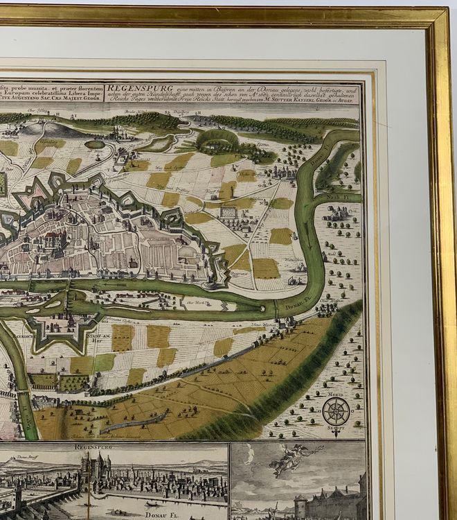 Antike grosses Landkarte/Stich | Kaufen auf Ricardo