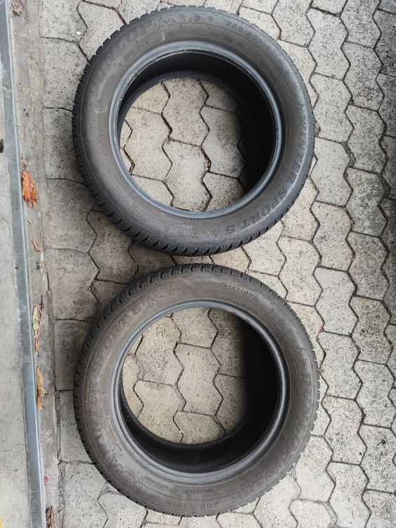 4 Dunlop Winter Sport 5 205/55 R16 91T DOT 4418 (Gebraucht) in Erlinsbach für CHF 50 – nur ...