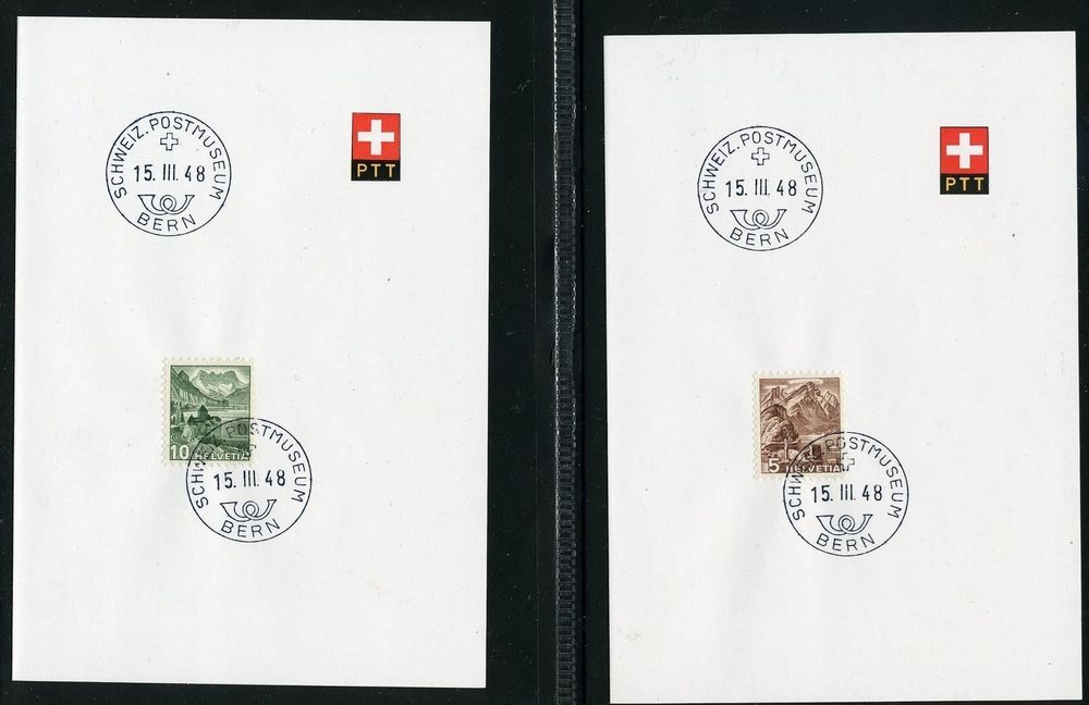 1948 FDC Landschaftsbilder auf PTT-Bögli, SBK 750.- | Kaufen auf Ricardo