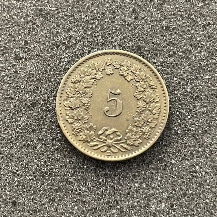 5 Rappen Messing 1918 (Gebraucht) in Reitnau für CHF 4 – mit Lieferung auf Ricardo kaufen
