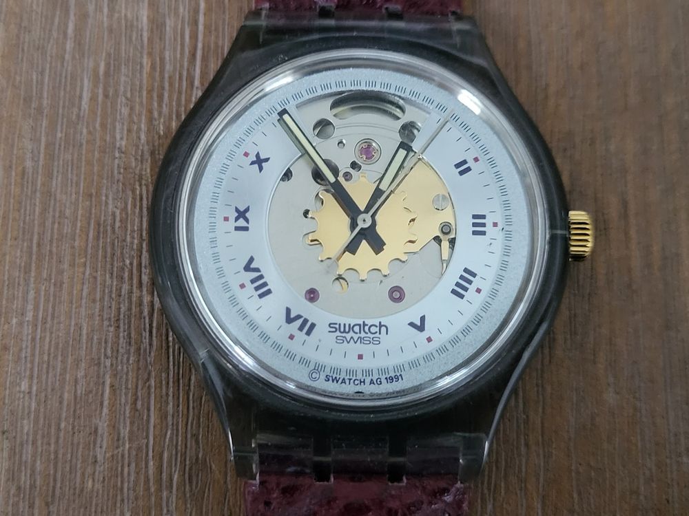 SWATCH AUTOMATIC SAM100 RUBIN NEU | Kaufen auf Ricardo