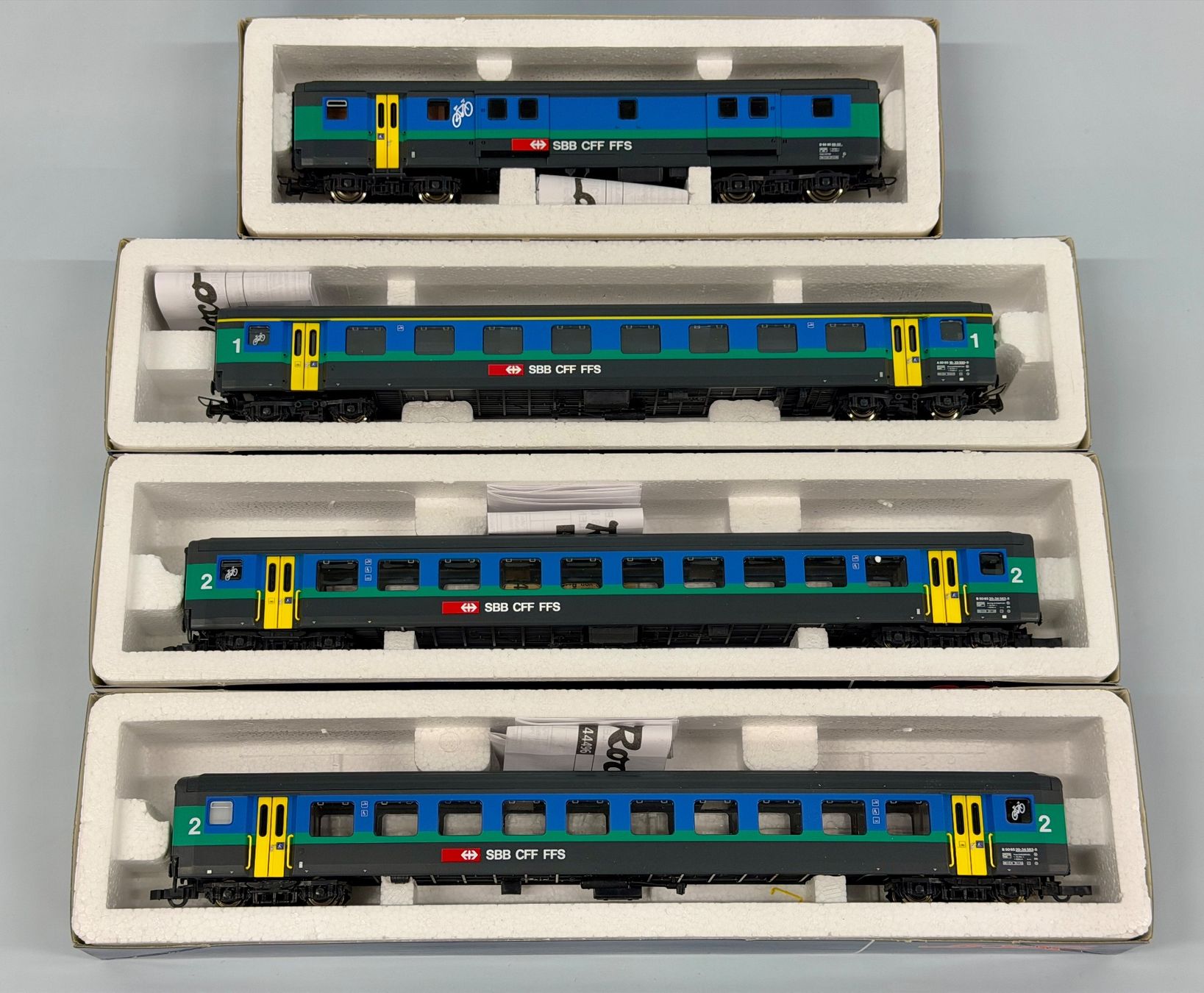 4x Roco SBB Wagen "Papagei" (Gebraucht) in Holzhäusern ZG für CHF 99 ...