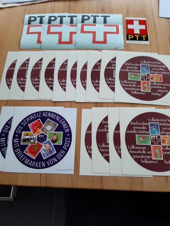 PTT + Marken Aufkleber / Sticker LOT.09 (Gebraucht) in Kirchberg BE für ...