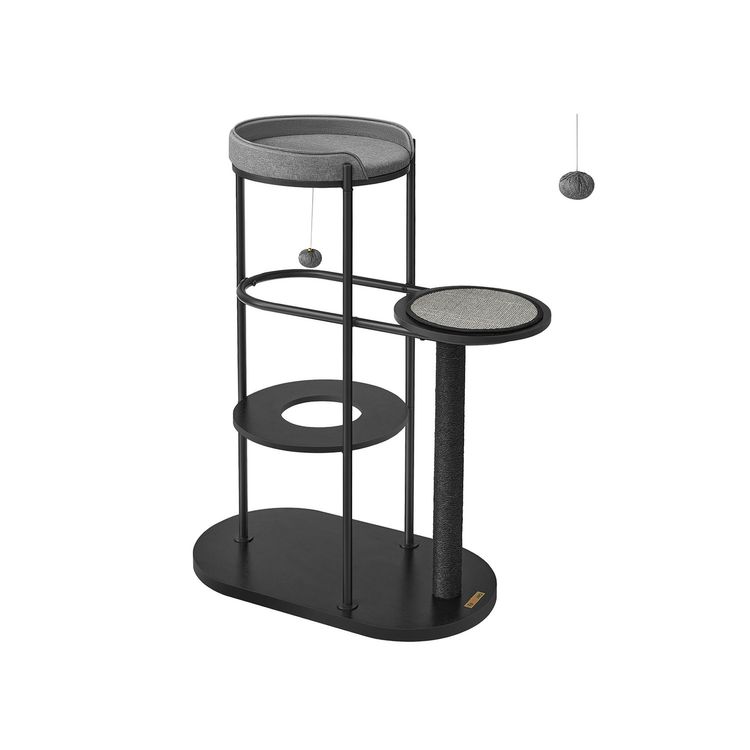 Kratzbaum Modern Katzenbaum Metall Schwarz LUNA (Neu (gemäss ...