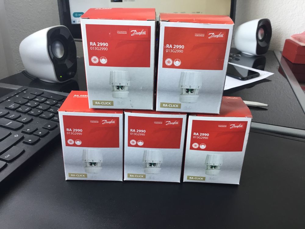 5 stück Danfoss RA Thermostatkopf NEU und Originalverpackt- (Neu und originalverpackt) in St ...