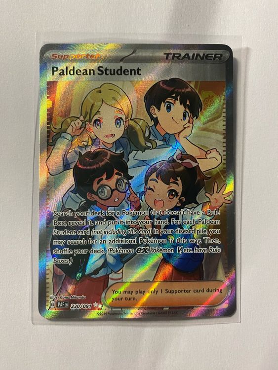 Pokémon Paldean Student 230/091 Trainer Karte (Neu (gemäss Beschreibung)) in Langenbruck für CHF ...
