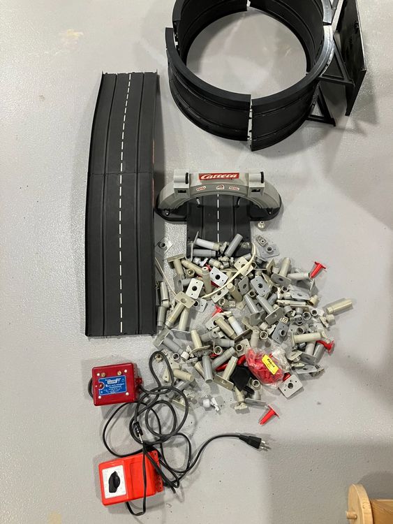 Carrera Rennbahn - Schienen, Stützen und Trafos 70er Jahre (D'occasion ...