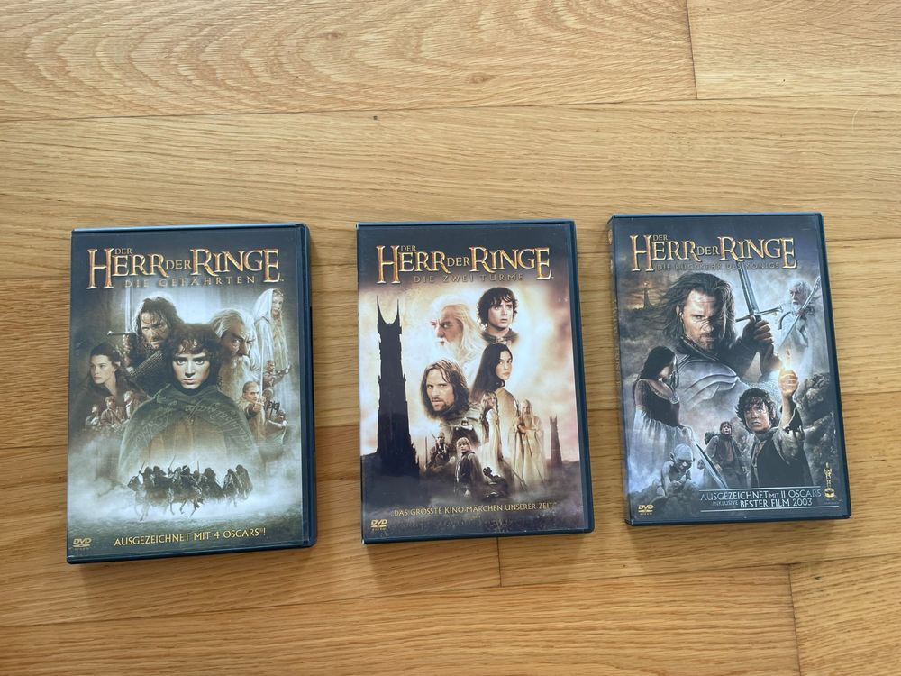Der Herr der Ringe Triologie DVD - alle 3 Teile - Top (Gebraucht) in Rheinfelden für CHF 5 – mit ...