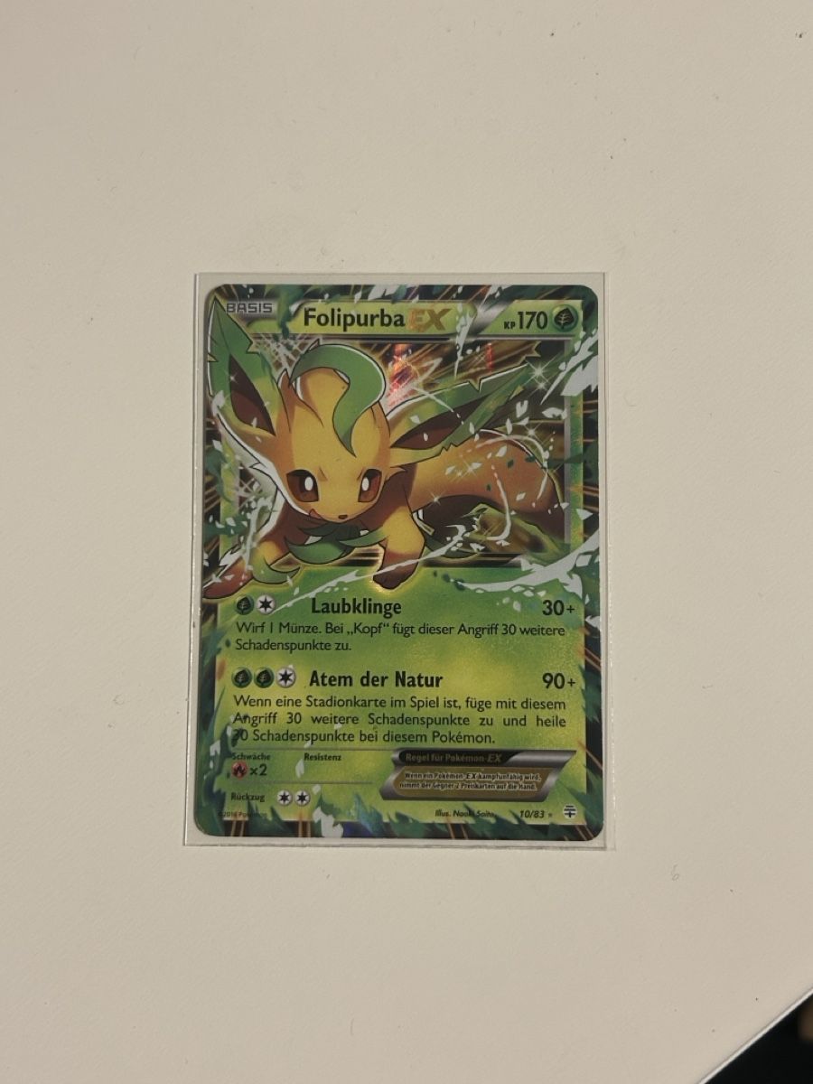 Seltene Folipurba EX Pokémon Karte - Zustand Top! (Gebraucht) in ...