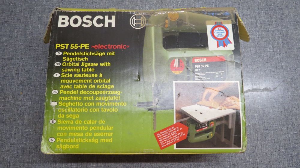 Bosch PST 55-PE electronic mit Sägetisch MT 25 (Gebraucht) in ...