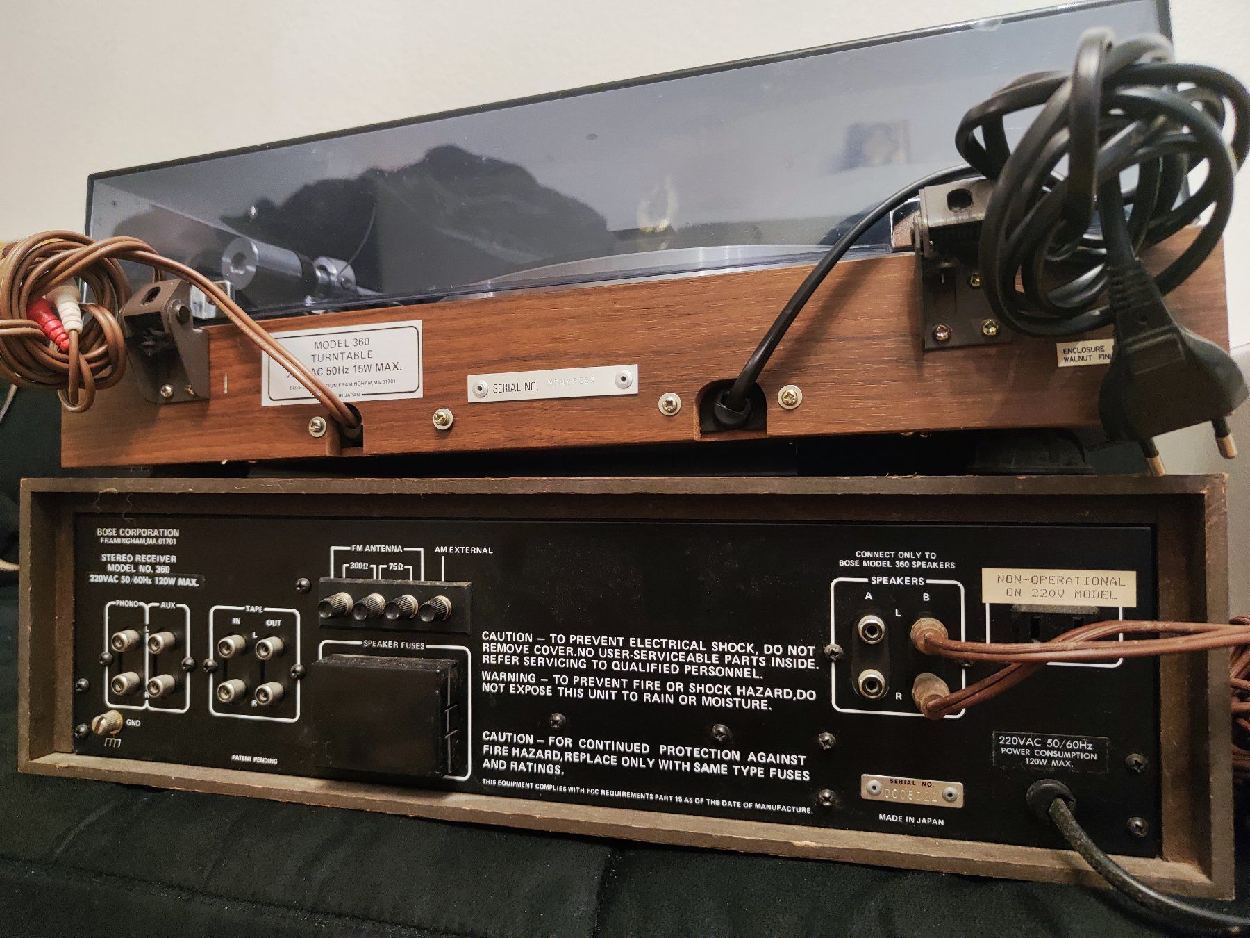 Vintage BOSE 360 Turntable + BOSE 360 Stereo Receiver (Gebraucht) in ...