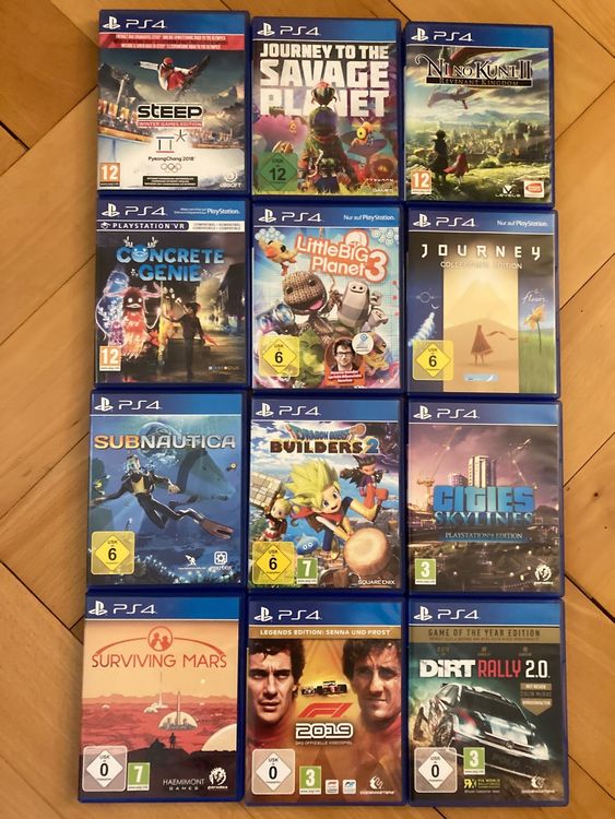 PS 4 12 Games von 0 - 12 Jahren | Kaufen auf Ricardo