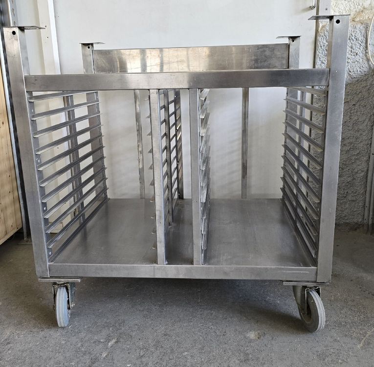 Edelstahl Transportwagen Backwagen für GN 1/1 Bleche (Gebraucht) in ...