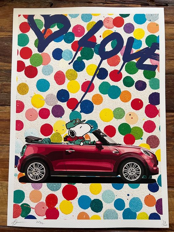 DEATH NYC « Damien Hirst Snoopy Mini Cooper Auto » 74/100 (Neu (gemäss ...