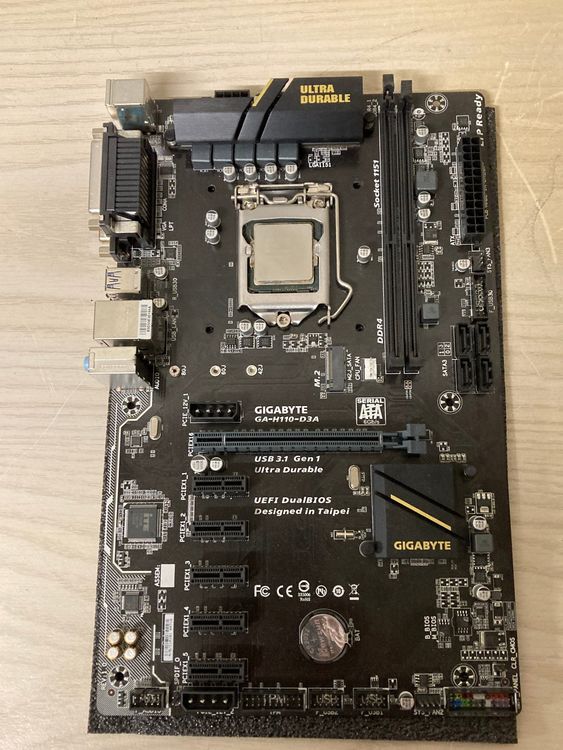 Gigabyte GA-H110-D3A mit Intel Pentium G4400 CPU (Gebraucht) in Wettingen für CHF 1 – mit ...