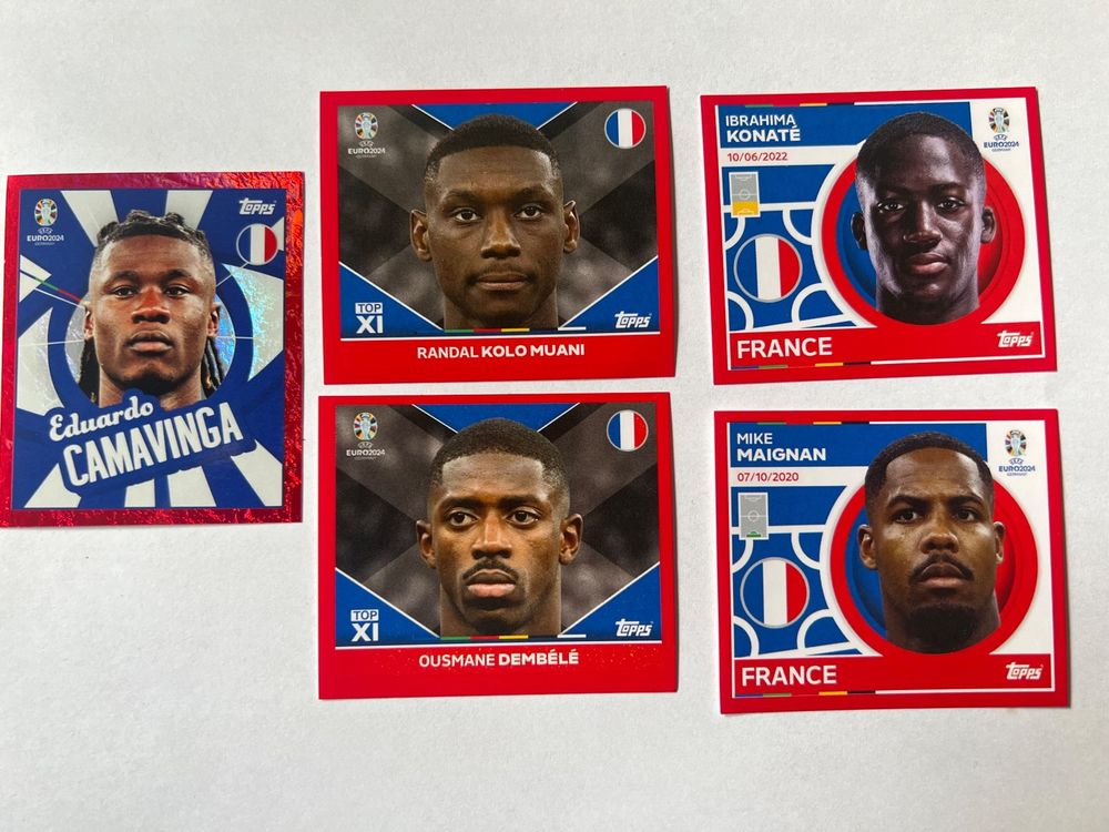 EURO 2024 STICKER FRA PTW,TOP1,TOP2, 4,5 (Neu und originalverpackt) in Zuchwil für CHF 5 – mit ...